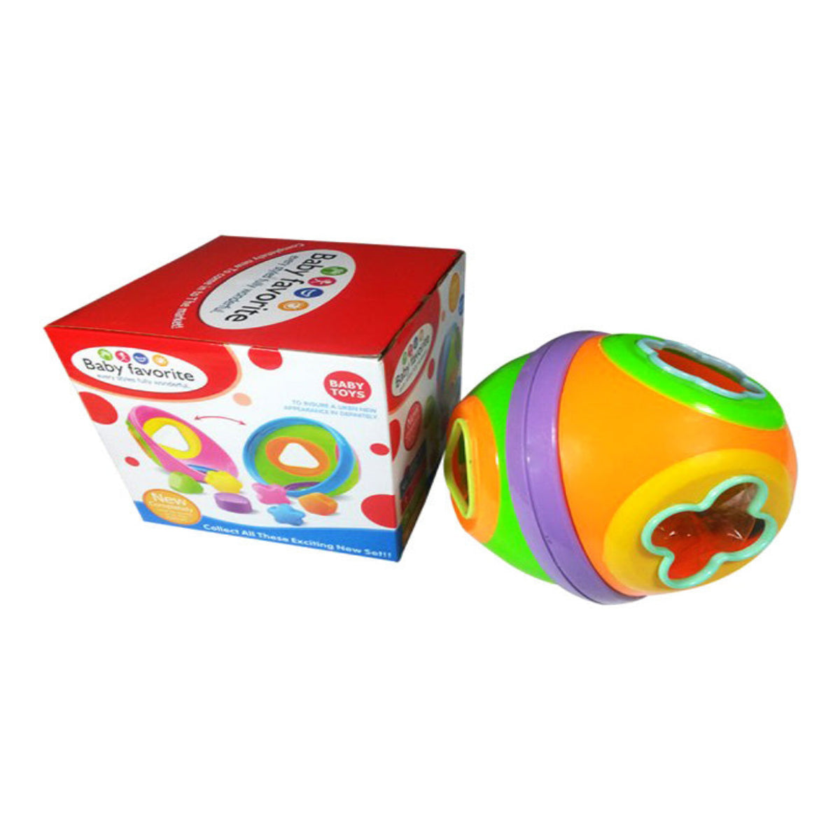 Shape Sorting Ball – Educational Toddler Toy with 12 Pieces – KidzNBaby